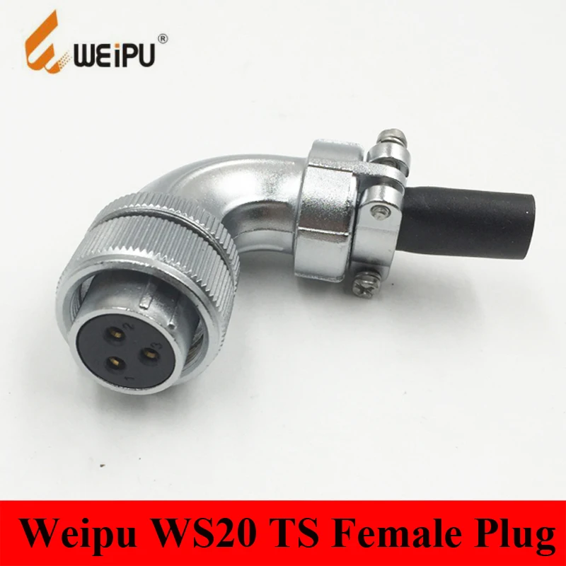 Weipu conector WS20 TS 2, 3, 4, 5, 7, 9, 12 pines hembra TS, conector de Cable de manga en ...