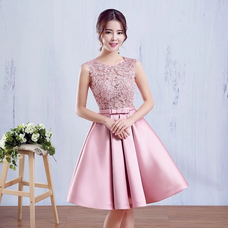 Fashion Graduation Dress Mezuniyet Elbiseleri Satin Lace Graduation ...