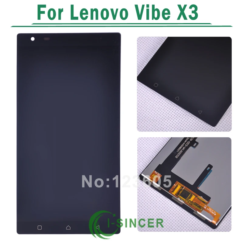 Black LCD For Lenovo Vibe X3 Display Digitizer Touch Screen Panel ...