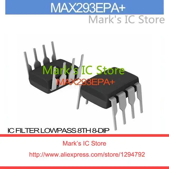 MAX293EPA+ IC FILTER LOWPASS 8TH 8 DIP MAX293EP 293 MAX293 293E MAX29 ...