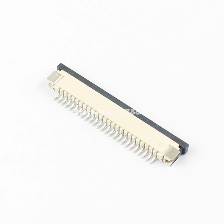50pcs FPC FFC 1mm Pitch 25 Pin Drawer Type Ribbon Flat Connector Bottom ...