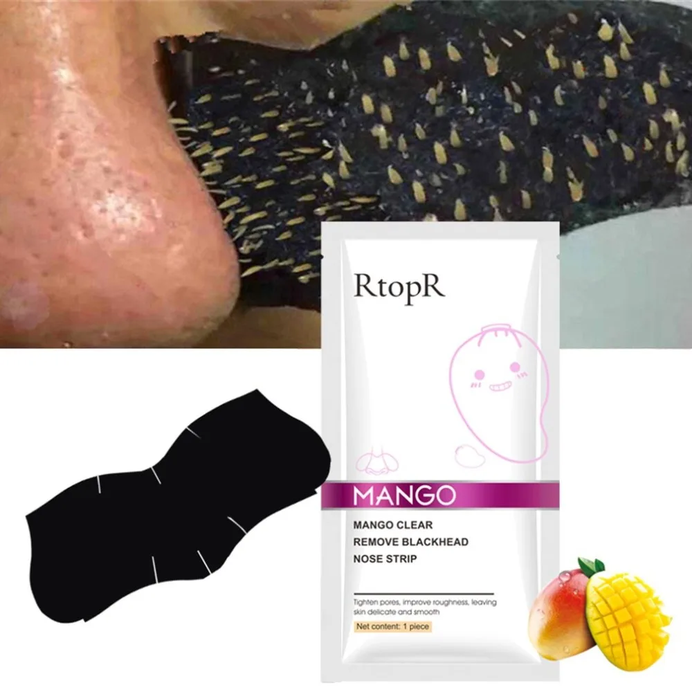 5pcs Nose Blackhead Remover Mask Pore Nose Strips Cleanser Cleansing