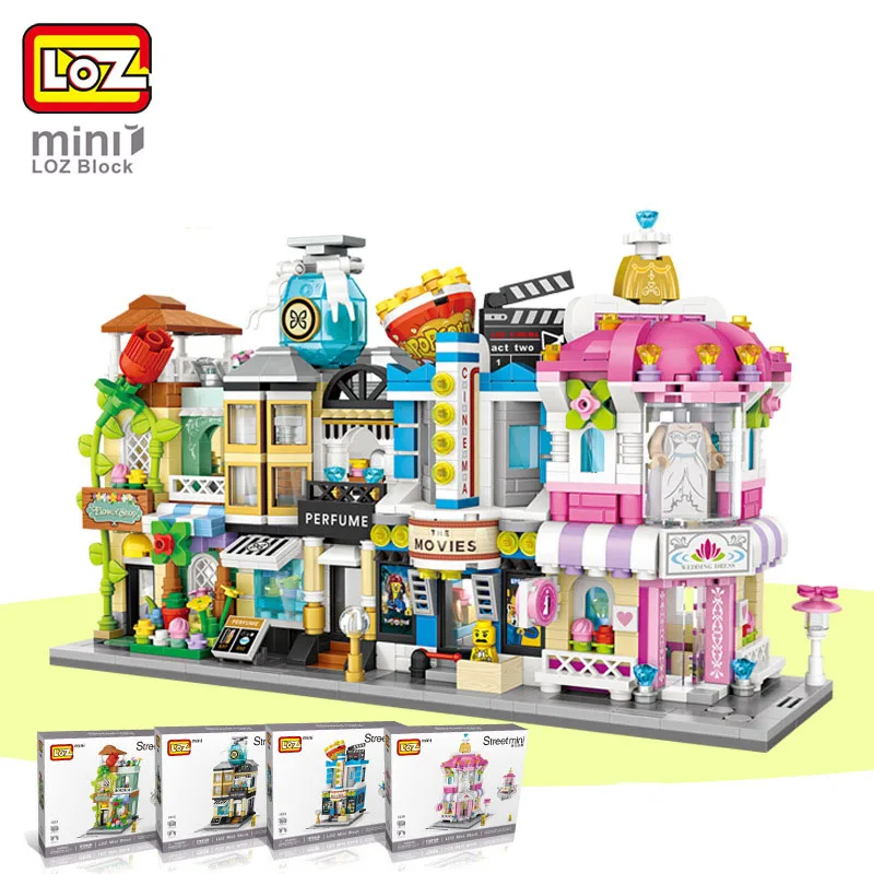 LOZ Mini Blocks Street Mini Series Building Blocks Perfume Wedding ...