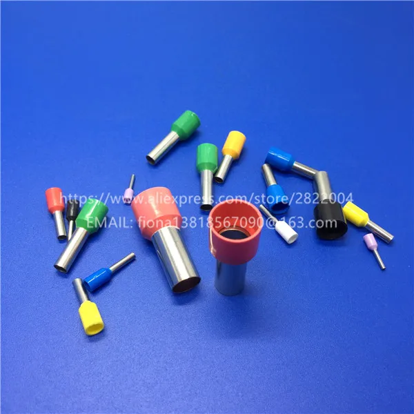 Terminais isolados de pvc e7508/e7510/e7512/e7518, conectores de fio ...