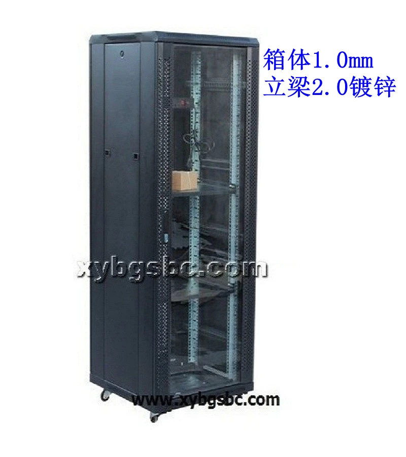 2 meters monitor network server rack cabinet cabling Totem 42U rack ...