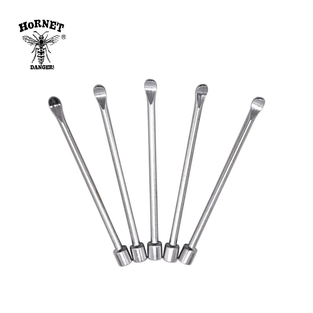 HORNET 5pcs/ Lot Stainless Steel Spoon Easy Use for Smoking Oil Spoon ...