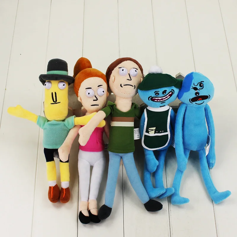 1 шт., 25-30 см, Рик и Морти, Мягкая Плюшевая Кукла Happy Sad Foamy ...