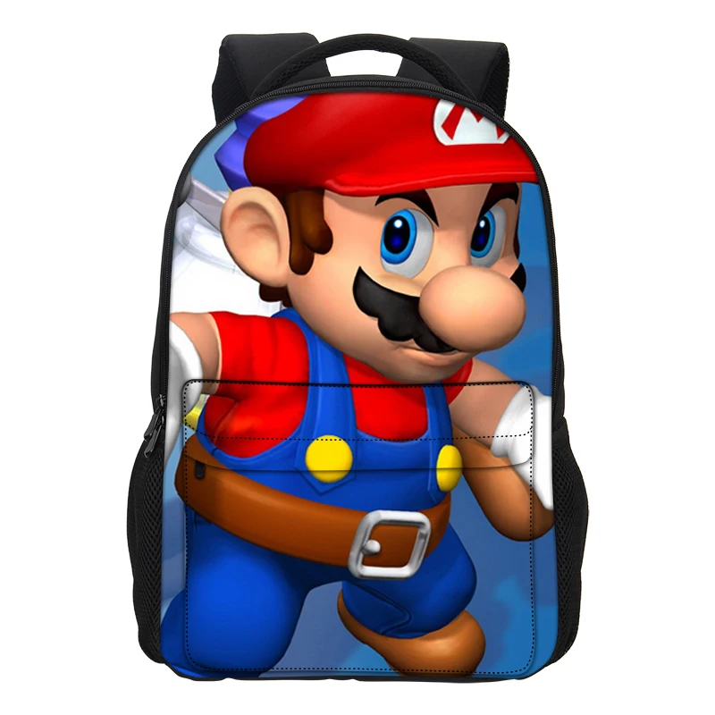 VEEVANV New Fashion School Bags Super Mario Printing Backpacks Girls ...