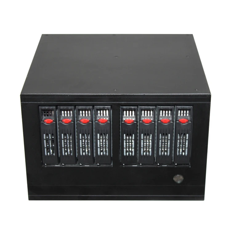 NAS Computer Case 8 Hot Swap Network Data Storage Server ITX Chassis NAS Computer Case 8 Hot Swap Network Data Storage Server ITX Chassis