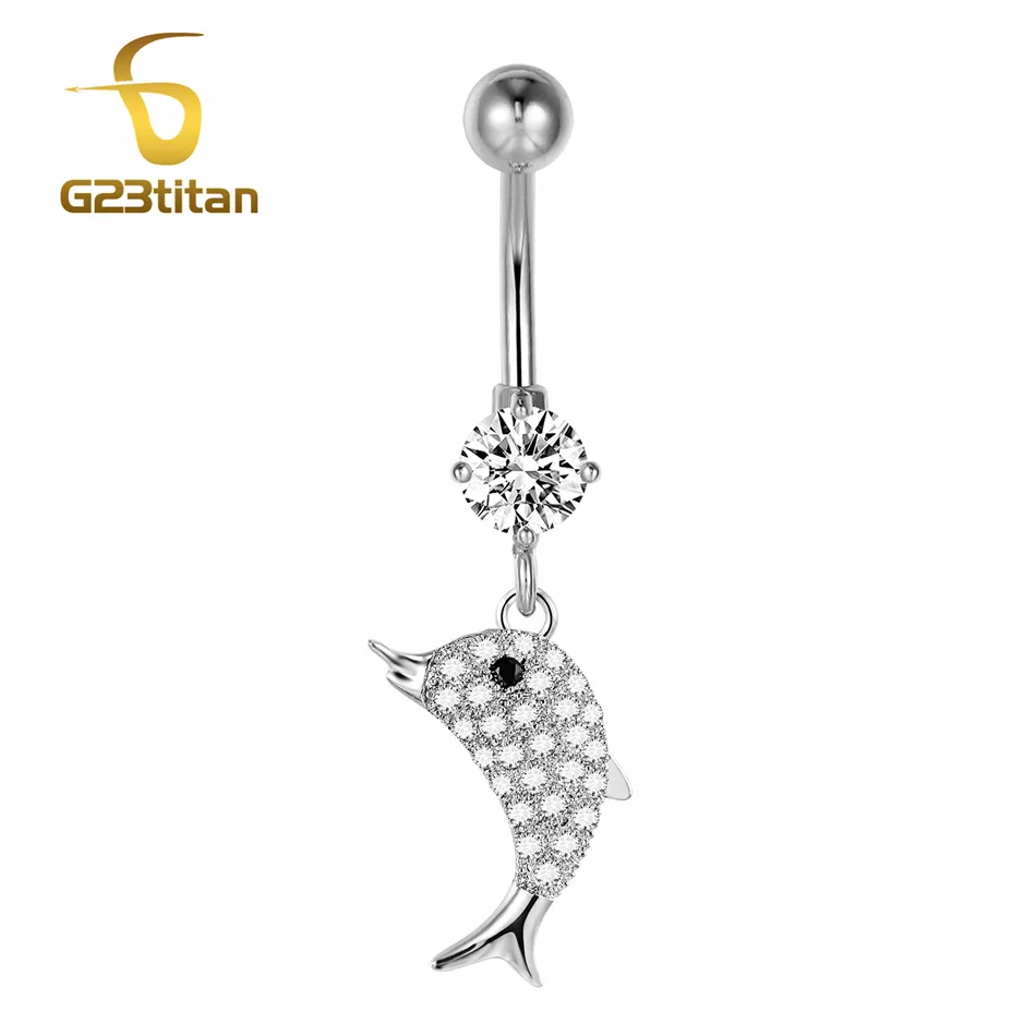 Dolphin Belly Button Rings