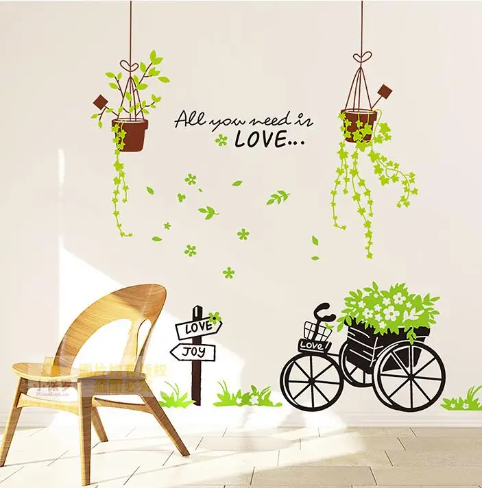 Living room balcony window glass stickers window sliding door ...