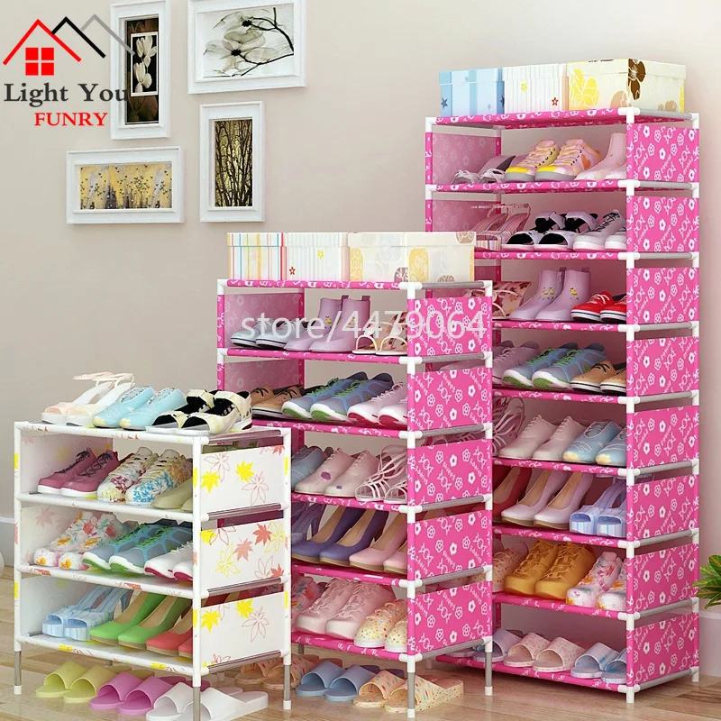 Dustproof Home Shoe Racks Organizer Multiple Layers Shoes Shelf Stand ...