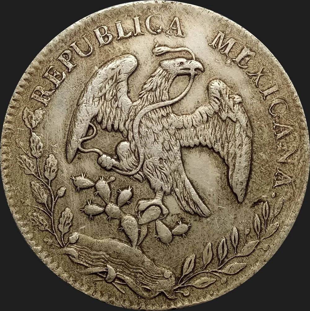 1882 Mexico 90% Silver Coin 8 Reales Mo Mh Copy Coins-in Non-currency ...