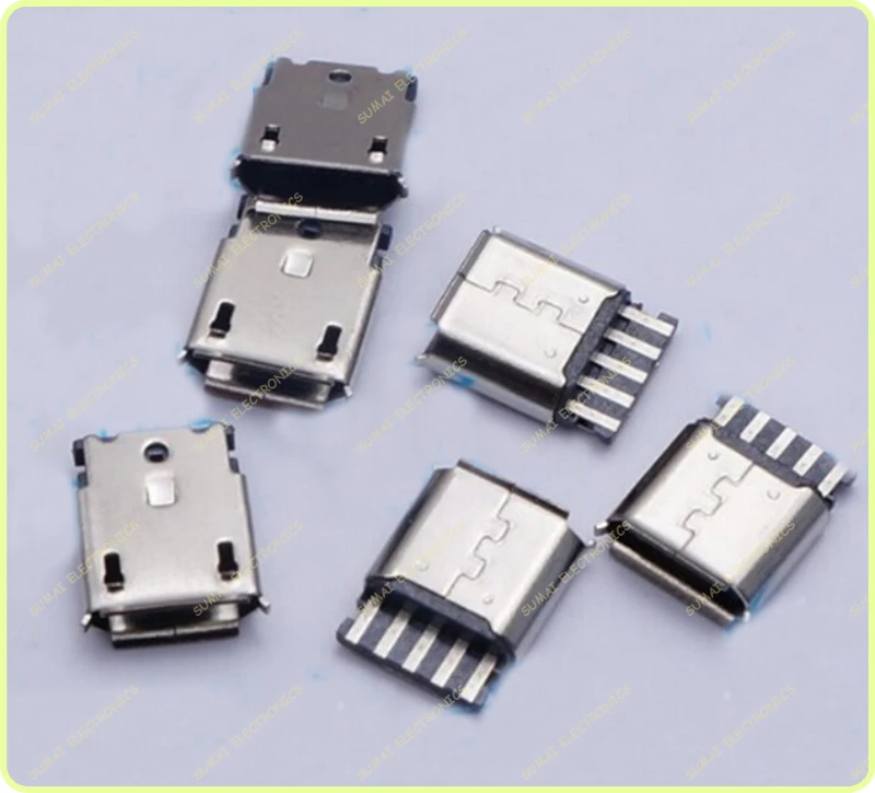 Micro USB 5P female jack,Micro USB Connector Tail Charging 5Pin V8 port ...