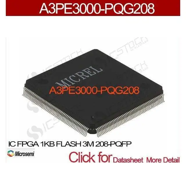 A3PE3000 PQG208 IC FPGA 1킬로바이트 FLASH 3 메터 208 PQFP A3PE3000 PQG208 3000 A3PE3000 E3000 PE3000 ...