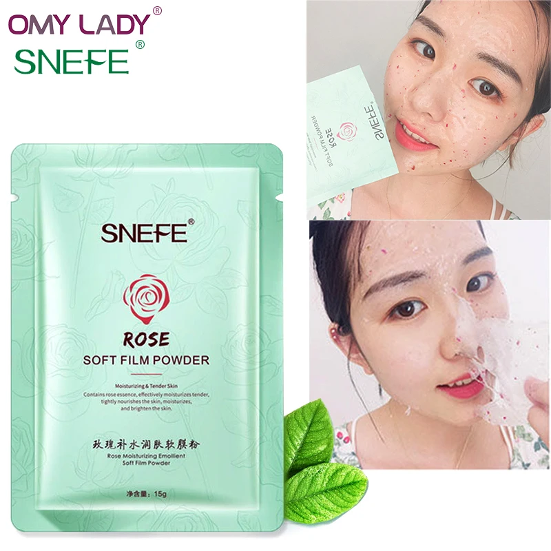 SNEFE 15g DIY Face Mask Rose Soft Film Powder Moisturizing Tender Face ...