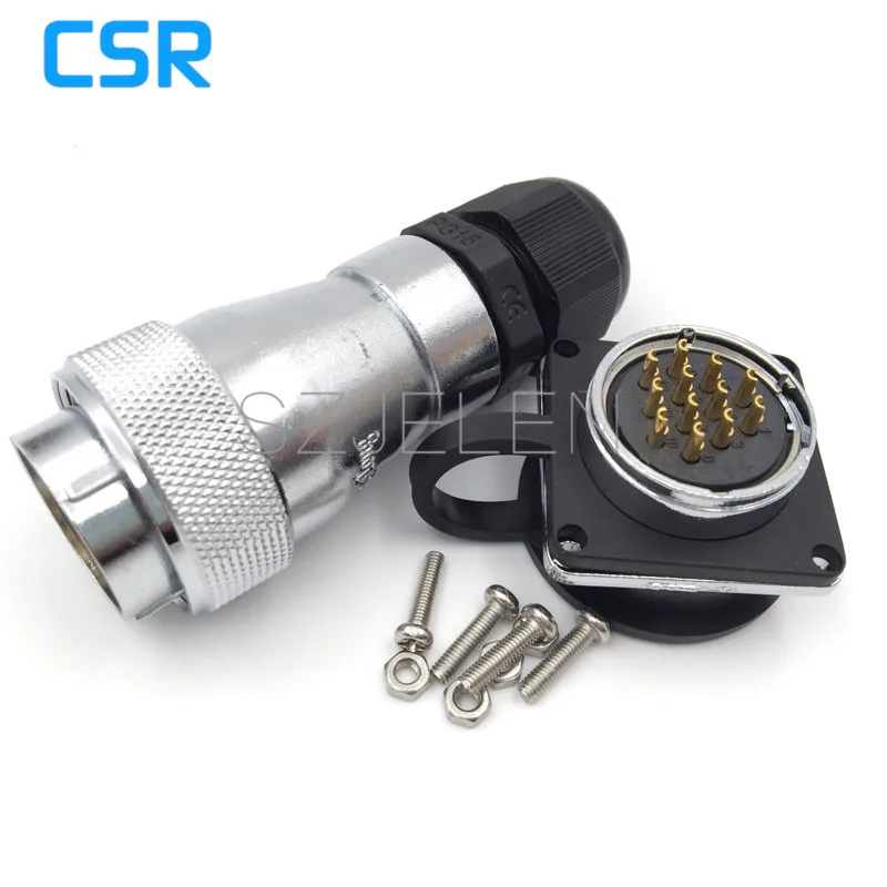 WF28 Serie 12 Pin Waterproof Connector IP67 Male Female Connector ...