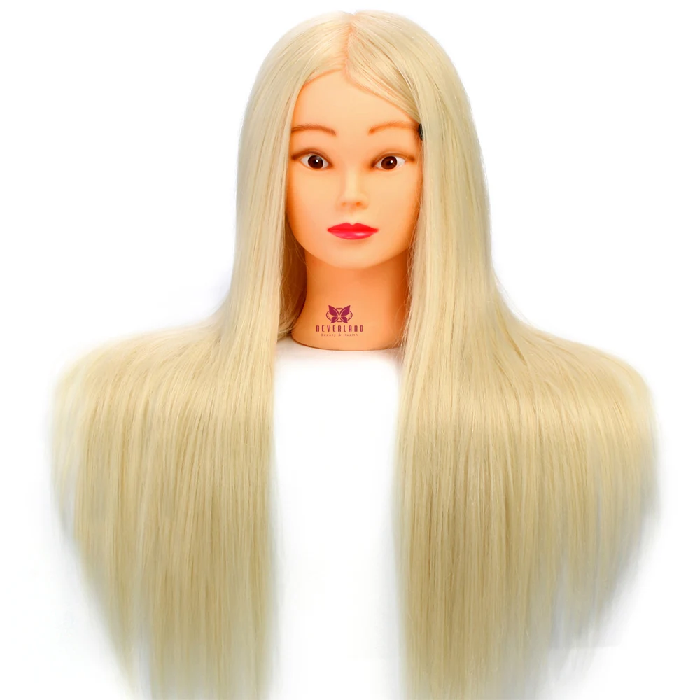 26" Salon Training Head 30% Real Hair Weaving Cutting Hairdressing ...