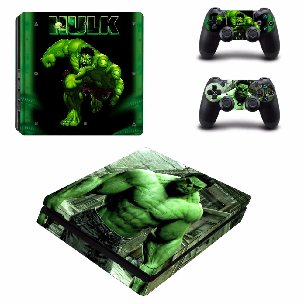 Marvel Hulk Skin Sticker for PS4 Slim Console - ConsoleSkins.co