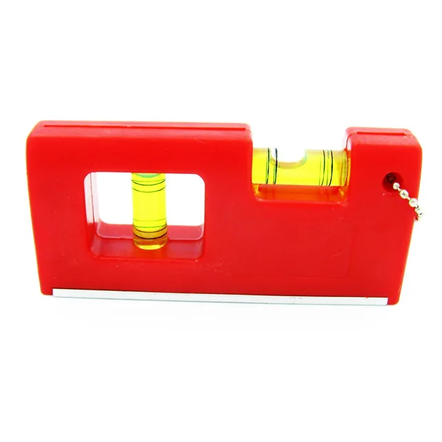 HACCURY Plastic T-type Level Bubble Triangular Red Black Orange Color ...