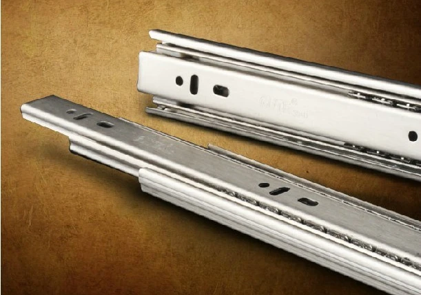 Stainless steel three rail drawer slide rails 10 inches 25 30 35 40 45 ...