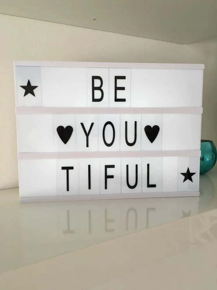 ABS Material Cinema Light Box Letters A3 A4 A5 Size DIY Free ...