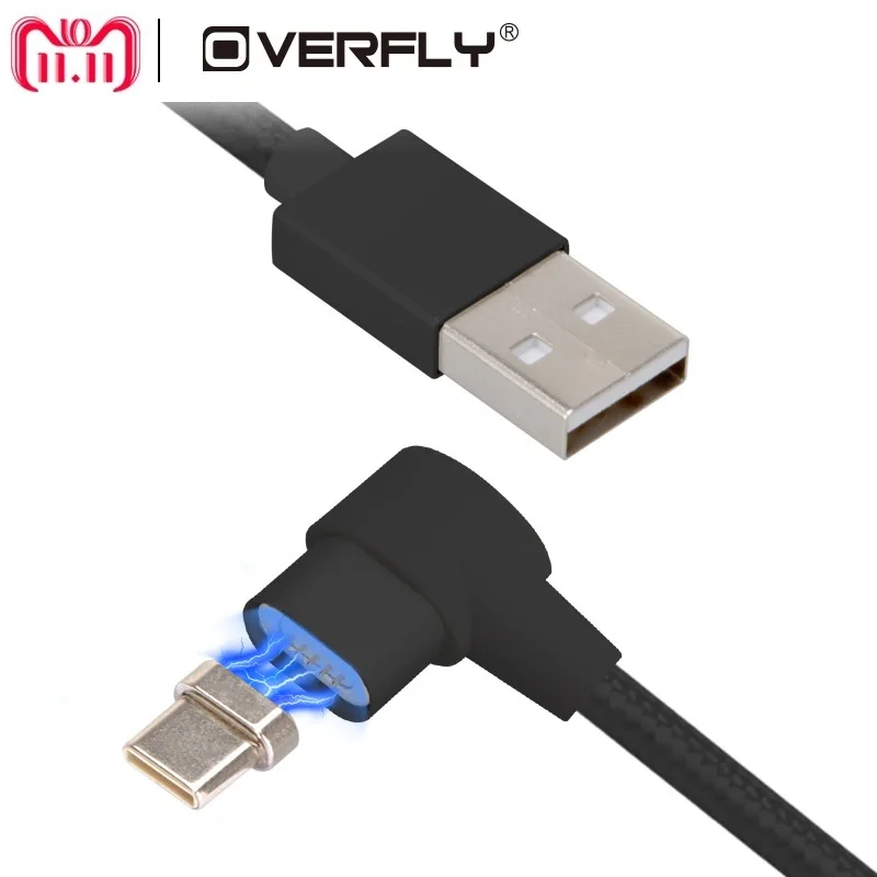 Overfly Cable magnético tipo C Cable móvil USB C Cable para Samsung ...