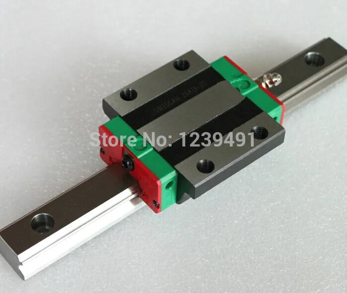 1pcs original hiwin linear rail HGR20- L500mm with 2pcs HGW20CA flange ...