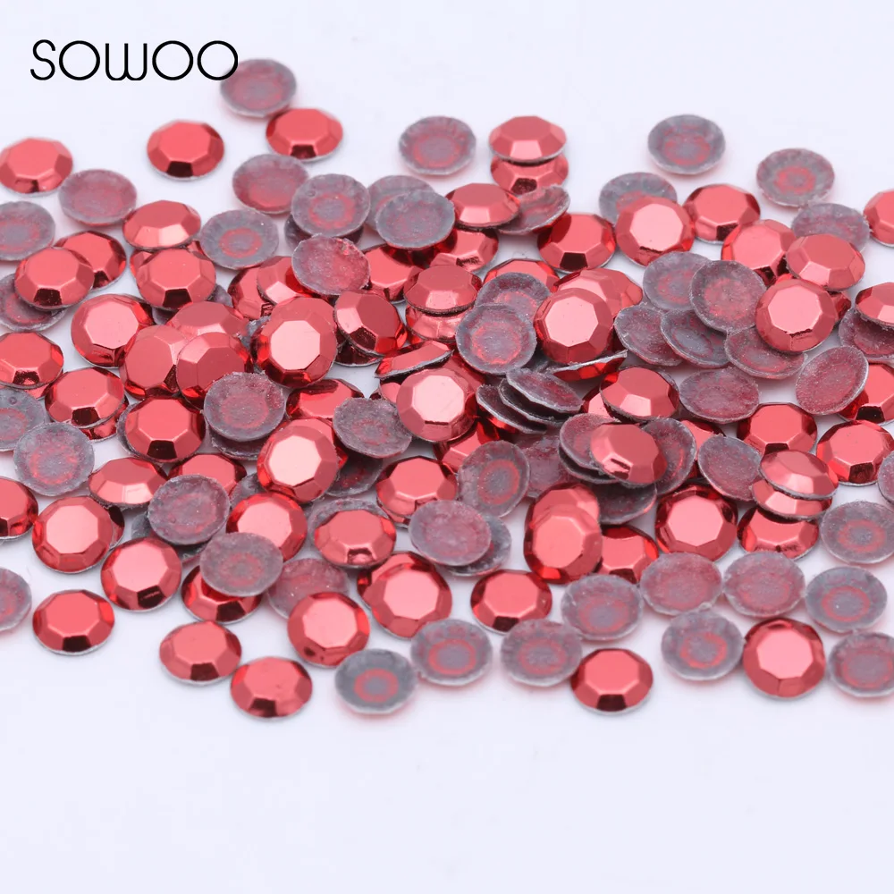 1440pcs/lot Lead Free Hot Fix Studs Red Color Wholesales Hot Fix ...