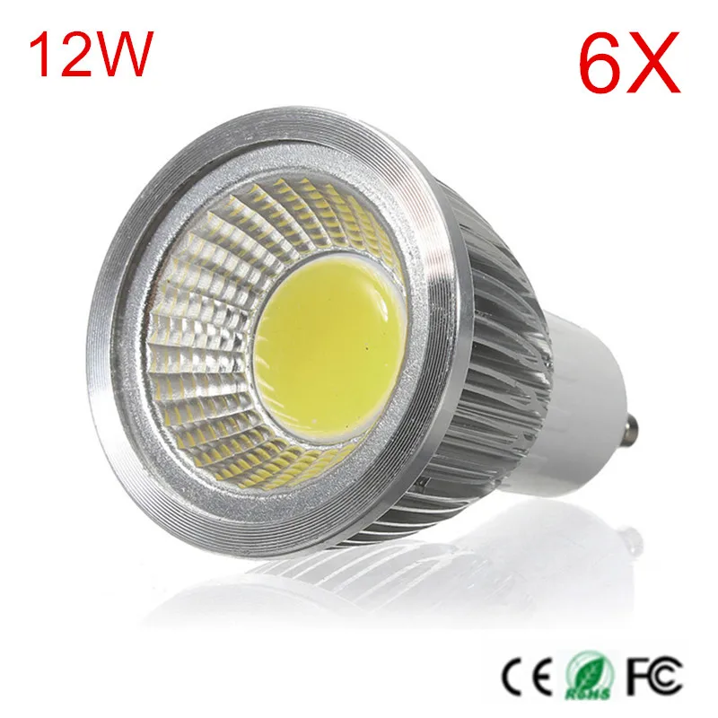 Lámpara LED GU10 de alta calidad, foco regulable COB, 12W, blanco ...