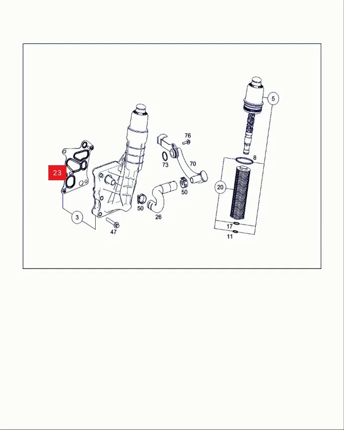 Для Mercedes M271 W204 C180 C200 E200 SLK прокладка корпуса масляного ...