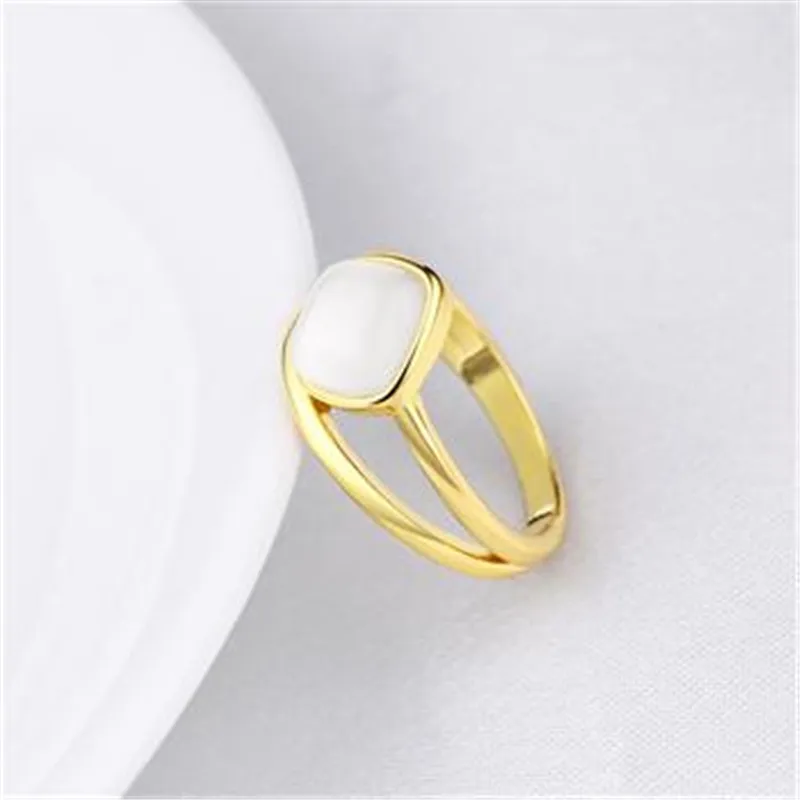 Rings Zircon New Series Of Pure Copper Plating Gold color 2color Closed ...
