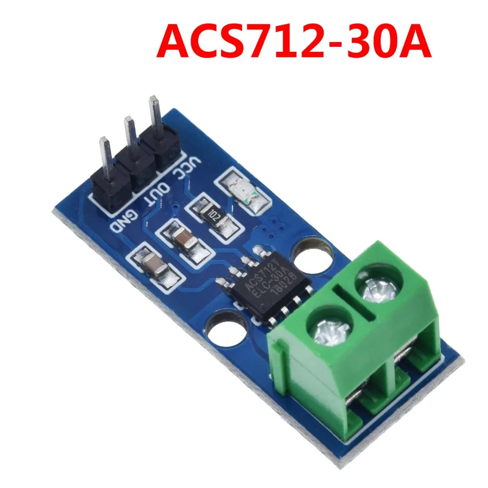 1PCS GREAT IT ACS712 5A 20A 30A Range Hall Current Sensor Module ACS712 ...