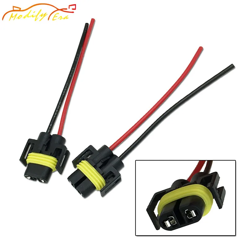 Modify.Era 2pcs 880 881 889 Led Bulbs Lamp Socket Plug Adapter ...