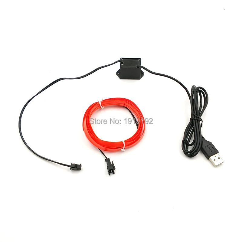 2.3mm Skirt 1Meter EL wire rope tube Flexible neon tube Led thread rope ...