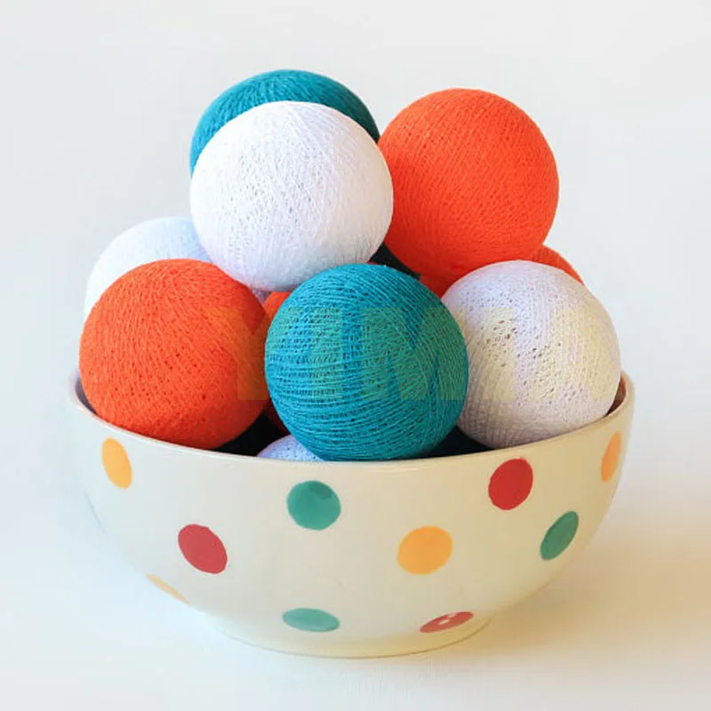 10m 80 Cotton Balls LED String Fairy Lights for Christmas Xmas Tree ...