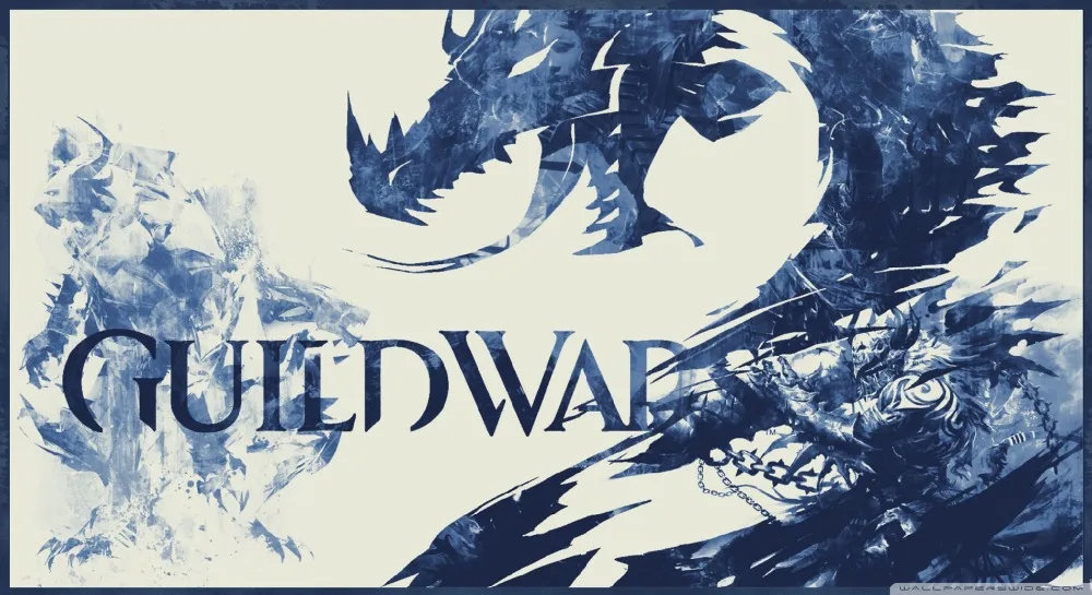 The Most Exciting Game Guild Wars Guild Wars 2 Video Game Poster Silk Canvas Print 43 X 24 24