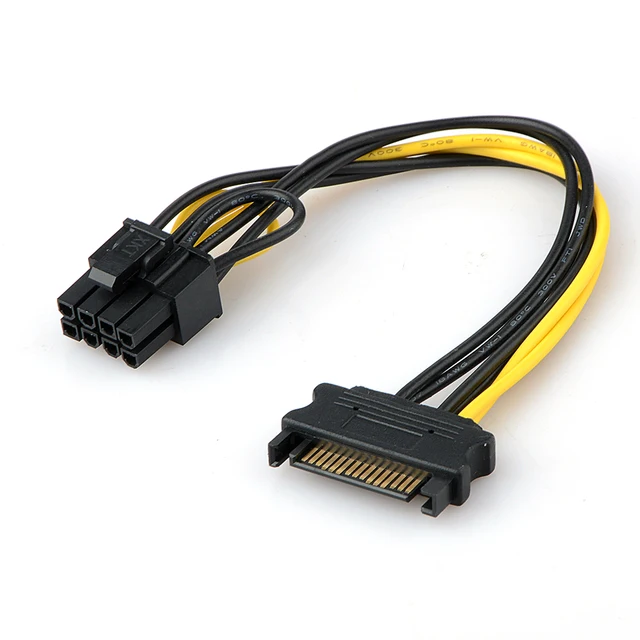 Aliexpress.com : Buy 2PCS 15Pin SATA To 8Pin PCI E Power Cable, Gotd ...