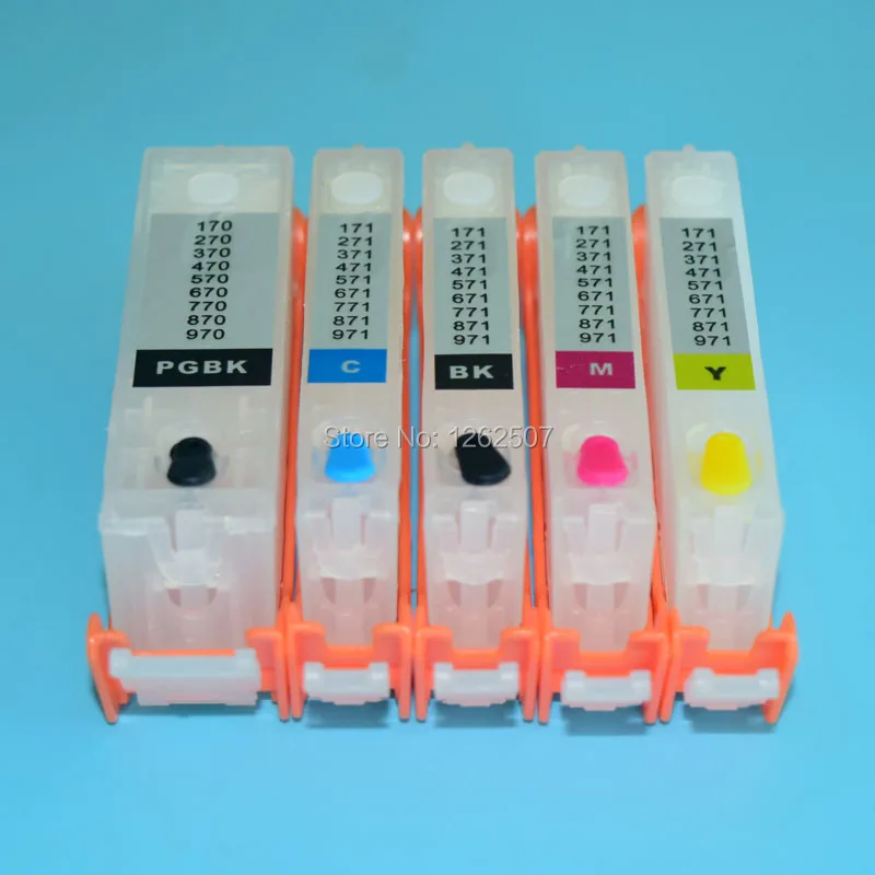 570 571 Pgi-570 Cli-571 Empty Refill Ink Cartridge For Canon Mg5750 ...