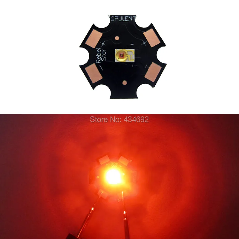 3W High Power Led Emitter Beads Red 620 630NM Green 525 530NM Royal ...