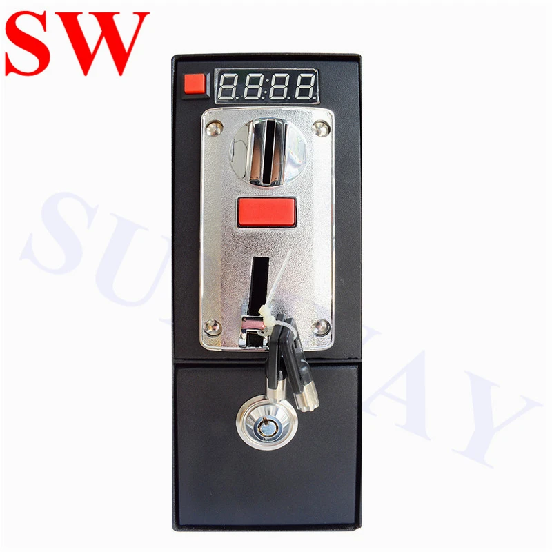 110V 220V Coin Operated Timer Control Box with DG600F 6 Kinds Coins ...
