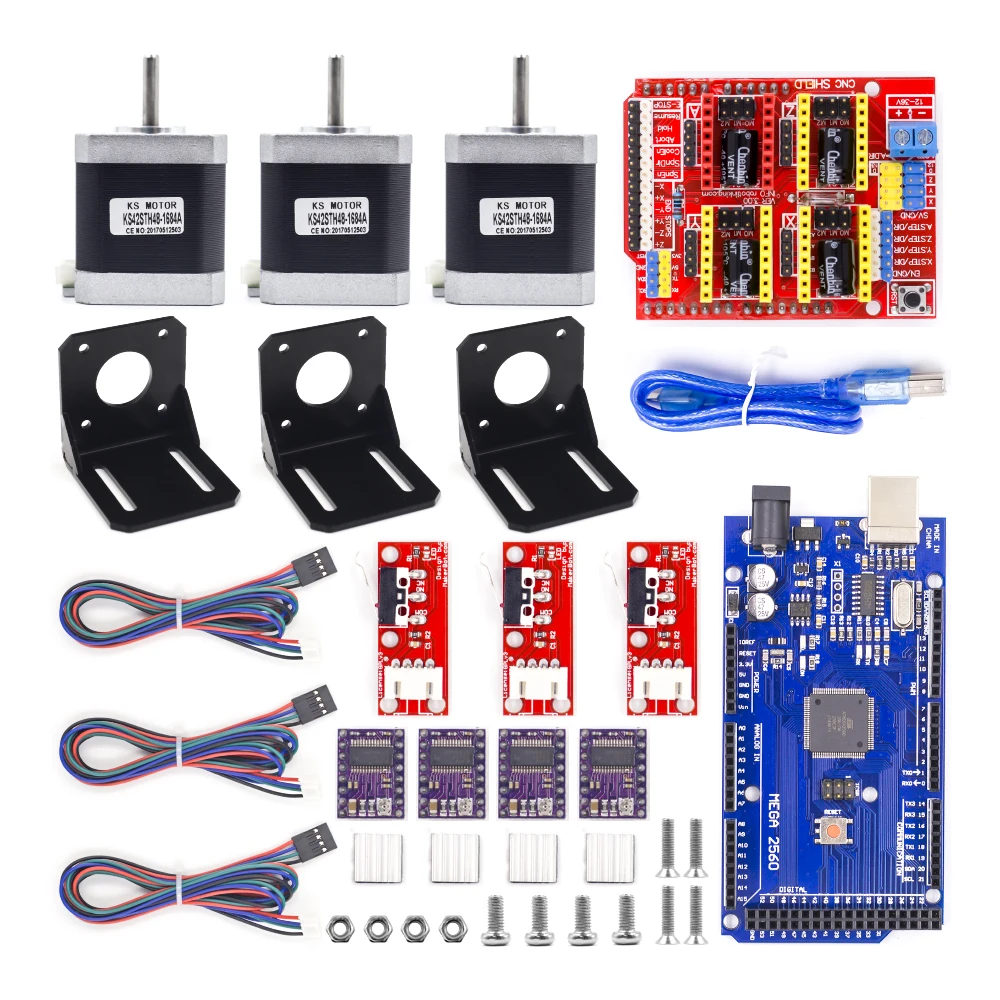 CNC V3 Shield +Mega 2560 + RAMPS 1.4 Mechanical Switch Endstop ...