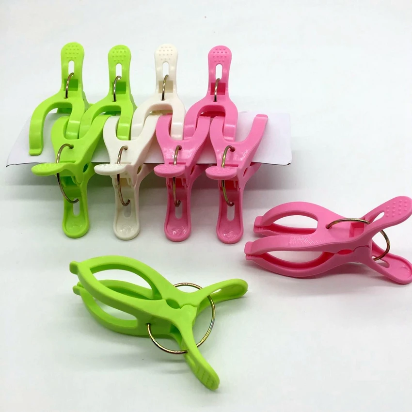 Double Clip 10pcs Clothes Pegs Multi Colorful Multifunction Windproof ...