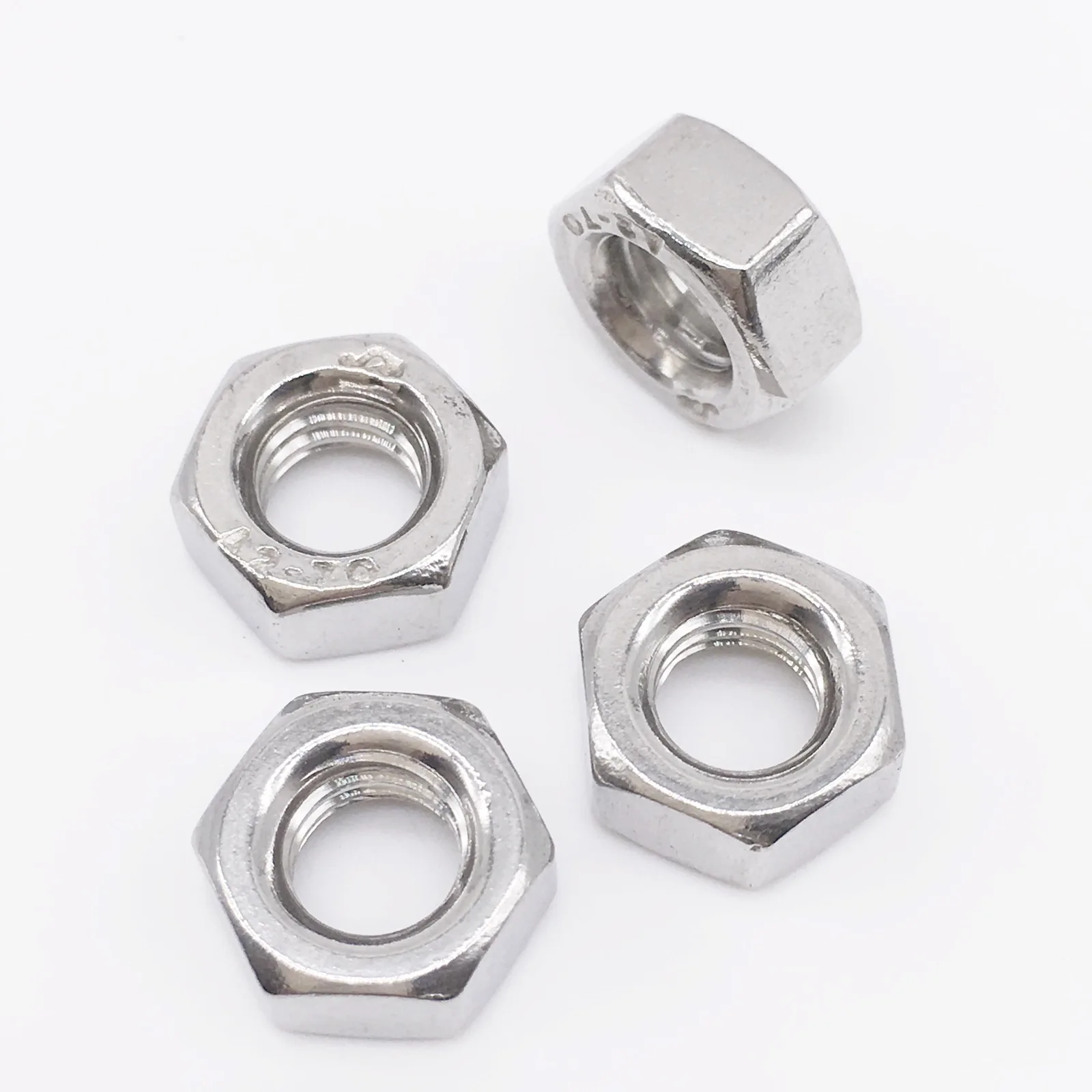 M12 너트 육각 스테인리스 스틸 실버 메트릭 피치 1.75mm DIN934 팩 50|m12 nut|stainless steel hex nutsnut nut - AliExpress