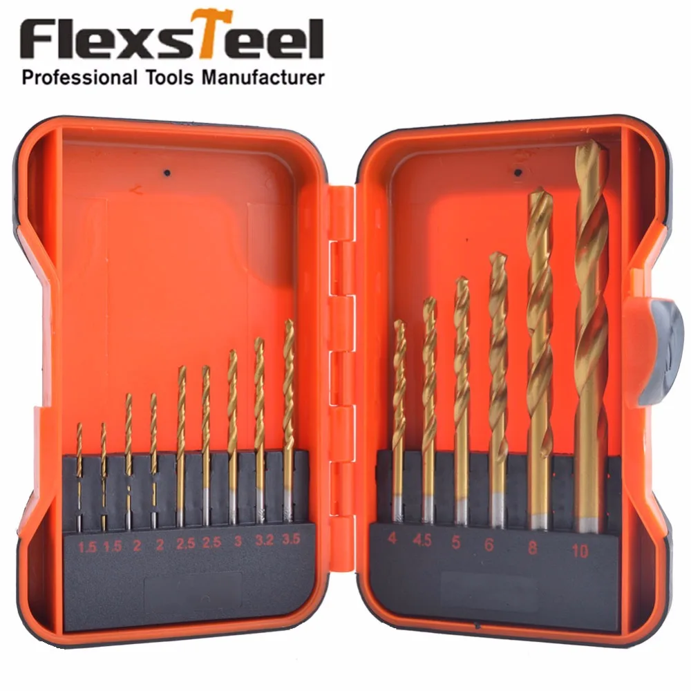 Aliexpress.com : Buy Flexsteel 15PCS HSS Twist Drill Bit Set 1.5 10MM ...