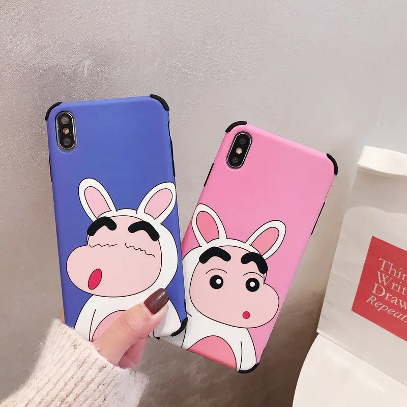 Crayon Shin chan Case for iPhone X Xs Max Case 2018 Luxury Soft IMD ...