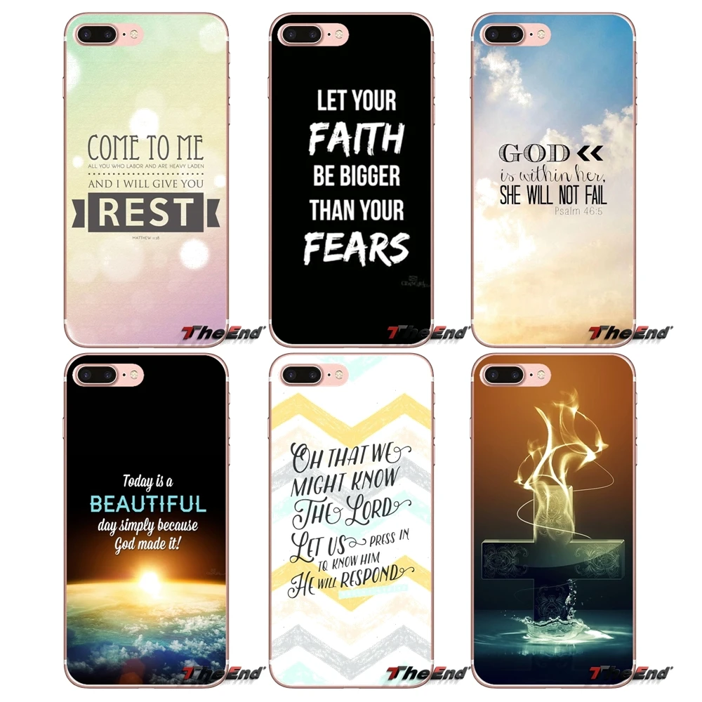 Cell Phone Shell Cases christian scripture For iPhone X 4 4S 5 5S 5C SE ...