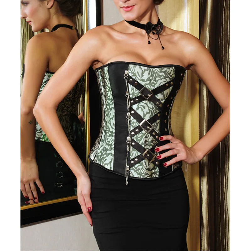 Sexy Woman Lingerie Classic Jacquard Corset Waist Trainer Top Underwear