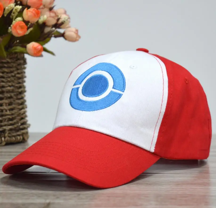 Anime Pocket Monster Ash Ketchum Cosplay Costumes Hats Pokemon Cap ...