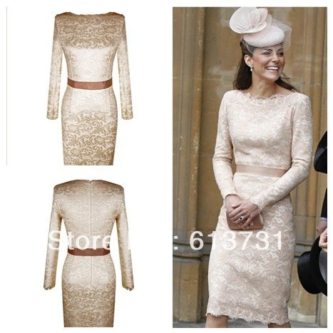 Cream Lace Cocktail Dresses